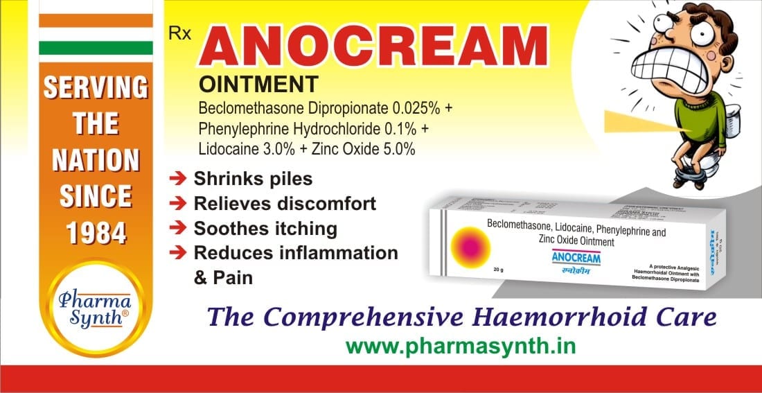 Anocream: Composition, Uses, Side Effects & Precautions | Pharmasynth